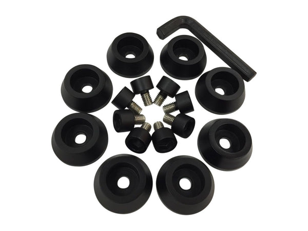 Ballistic Wheels 814 Jester Short Bolt Kit 8 Pieces Black Finish 3/4 ...
