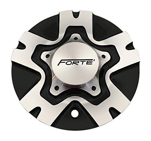 Forte Wheels C-326-1AL S1050-F50 Black and Machined Wheel Center Cap ...