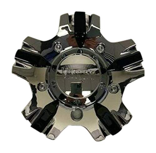 Viscera Wheels EMR0770-20/22-CAP Chrome and Black Wheel Center Cap ...