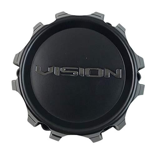 Vision Wheel C353MB-6V Matte Black 6 Lug Center Cap – The Center Cap Store